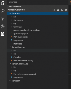 Multiple Projects with .Net Core and Visual Studio Code – Code Buckets